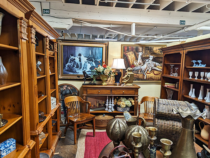 Fine furniture arranged with museum-like precision &ndash; proving that sometimes the most sophisticated decorating style is simply "old money."