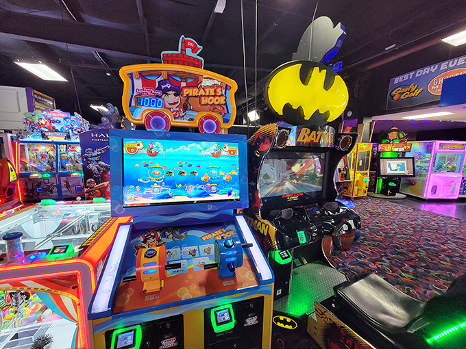 Batman-themed arcade machines remind us that being a superhero is just a quarter and some button-mashing away.
