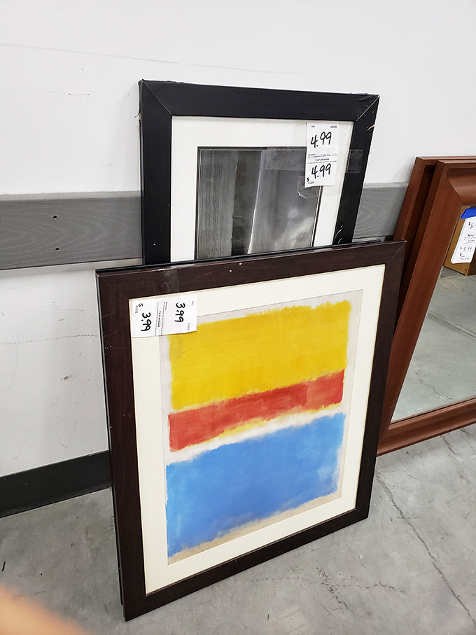Abstract art that might be worth thousands&mdash;or might just perfectly match your living room color scheme. Either way, it's priced like a fast-food meal.