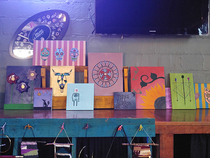 Local art adorns the walls, turning Slammers into part gallery, part pizzeria&mdash;a feast for both stomach and soul.