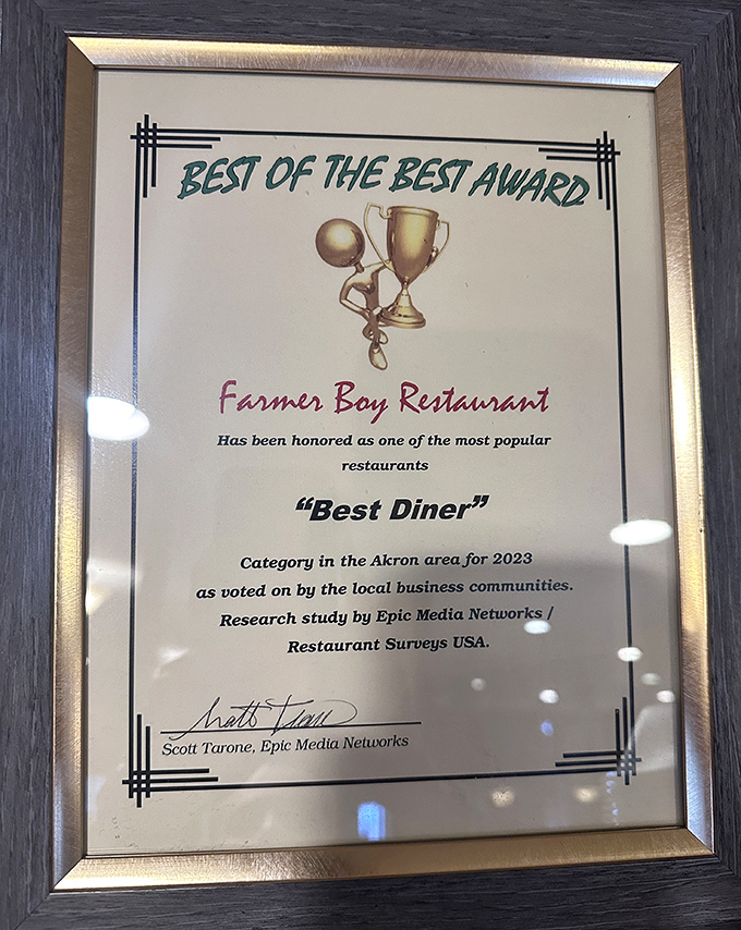 Awards don't lie&mdash;"Best Diner" recognition that confirms what locals have known all along. No Instagram influencers required for this authentic seal of approval.