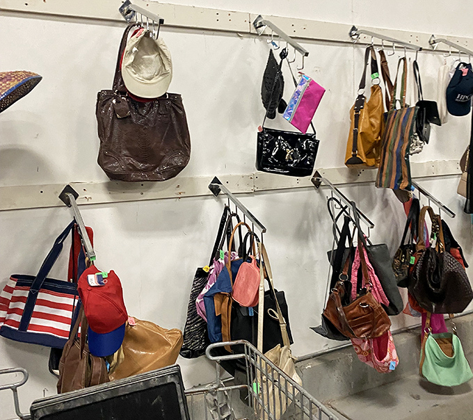 Handbag heaven for accessories enthusiasts &ndash; from faux-designer to genuinely vintage, each purse holds secrets of shopping trips past.