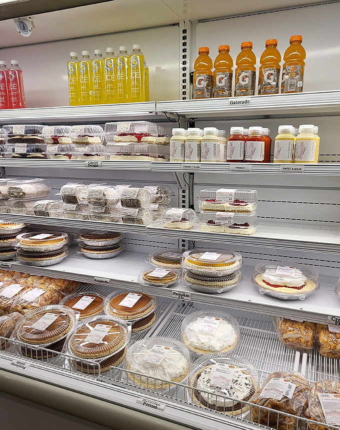 The bakery case: where willpower goes to die and "I'll take one of each" becomes a perfectly reasonable request.