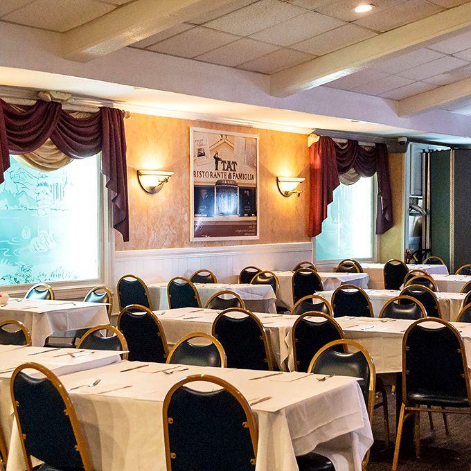 The banquet room awaits your next celebration, with enough space for the entire family&mdash;including those cousins nobody really talks to.