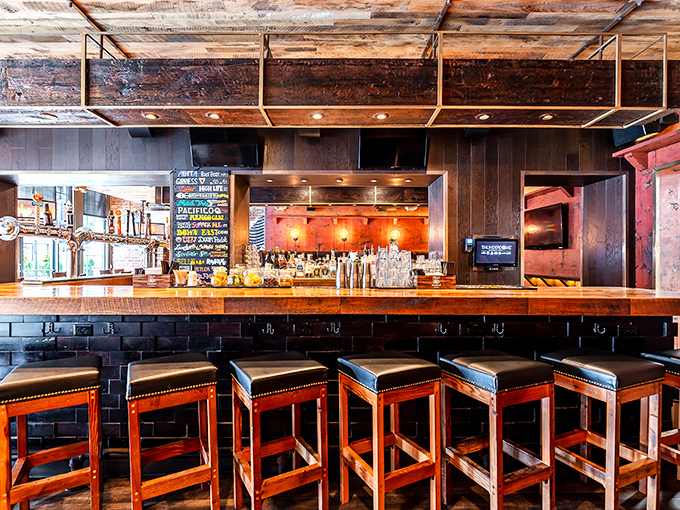 The bar at The Eagle doesn't just serve drinks&mdash;it creates liquid alibis for ordering another round of those addictive hush puppies.