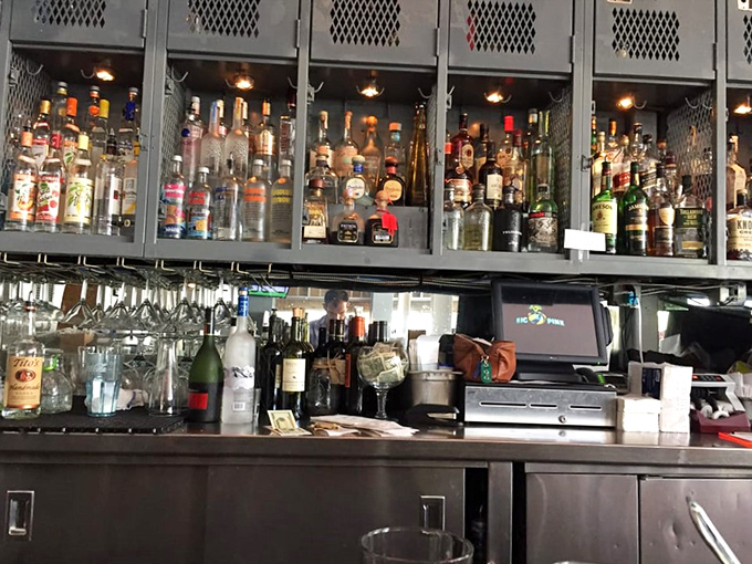 The bar at Big Pink doesn't whisper "craft cocktails"&mdash;it shouts "we've got everything you need" with the confidence of someone who knows exactly what you're craving.