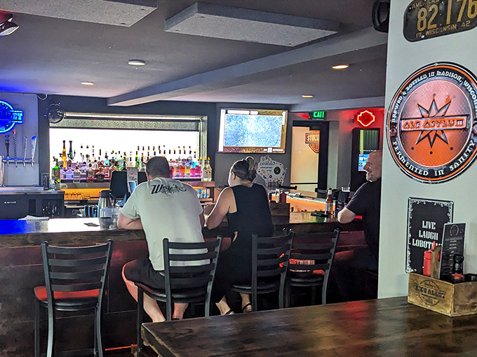 Where elbows meet the bar and stories flow as freely as the taps. The perfect perch for solo diners or those waiting for that Friday fish.