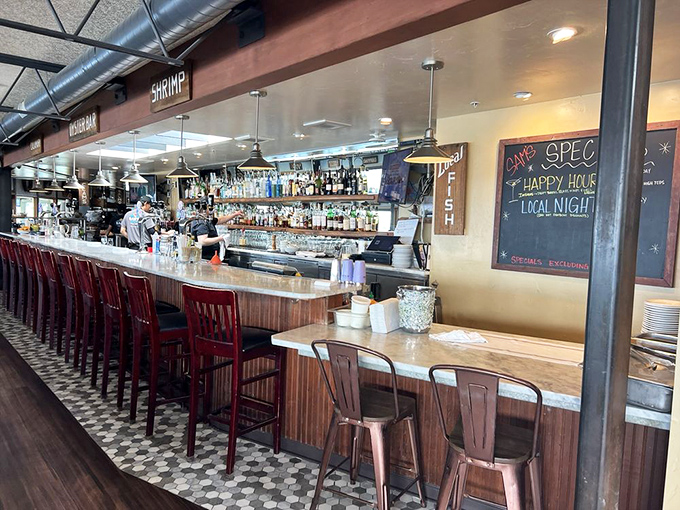 A bar that understands the profound relationship between coastal views and perfectly mixed cocktails.