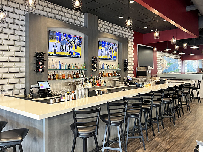 A bar that understands sometimes you need a Chianti to help you decide between the lasagna and the chicken parm.