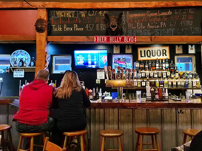 Beer Belly Blvd might be the most honest street sign in Ohio. This bar serves up craft brews that complement their smoky offerings perfectly.