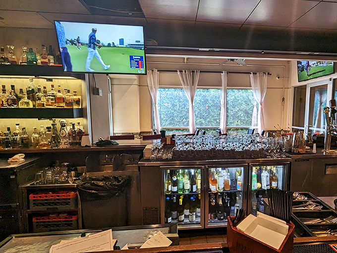 Behind every great meal is a great bar&mdash;this one's stocked with enough spirits to raise your own. Game on, cocktails ready.