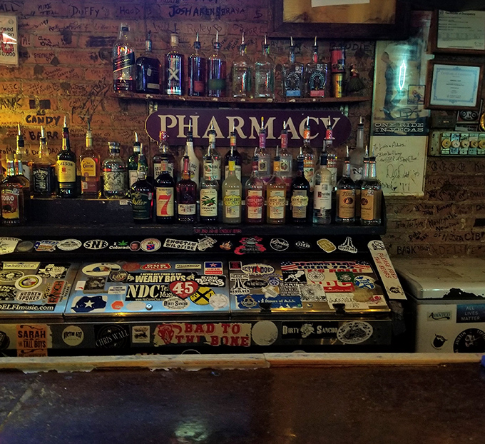 The bar's "PHARMACY" sign isn't false advertising&mdash;these liquid prescriptions have been curing what ails Dallas locals for generations.