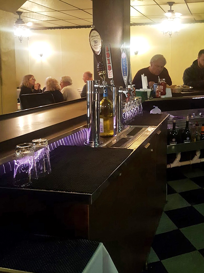 The bar area welcomes everyone from first-time visitors to regulars who've claimed their favorite stools for decades.