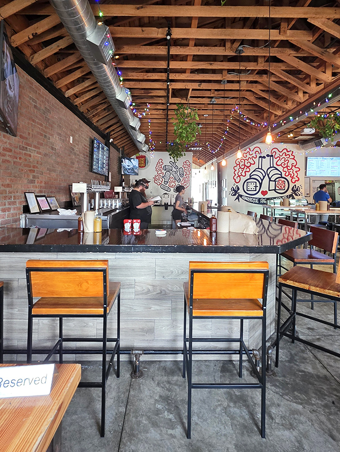 The bar counter &ndash; where craft beer decisions are as important as which meat to order next.