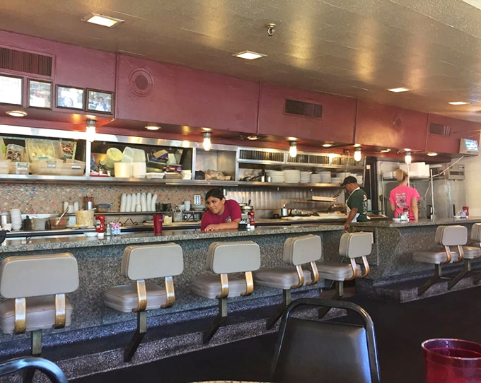 The counter view&mdash;where you can watch short-order choreography that would impress Broadway directors.