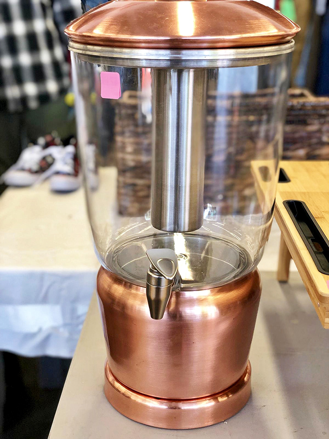 This copper and glass beverage dispenser isn't just functional&mdash;it's the conversation piece your next gathering needs, rescued from secondhand obscurity.