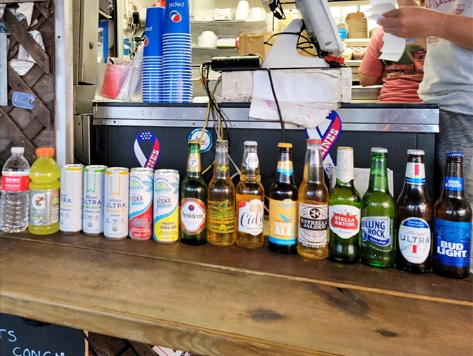 The beverage lineup&mdash;a liquid rainbow of options. Hydration station or vacation celebration? Why not both?