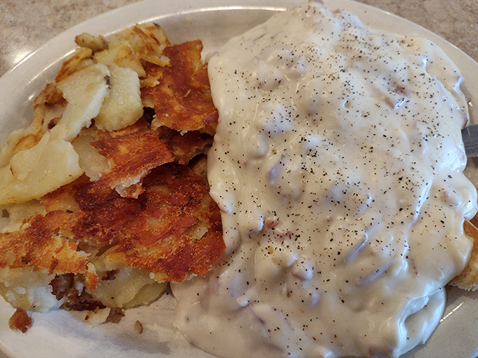 Biscuits and gravy: Southern comfort that found a welcoming home in Pennsylvania, where it's executed with creamy, peppery perfection.