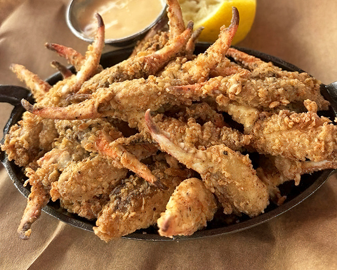 Blue crab claws&mdash;nature's perfect finger food. Delicate, sweet meat that makes you wonder why we bother with utensils at all.