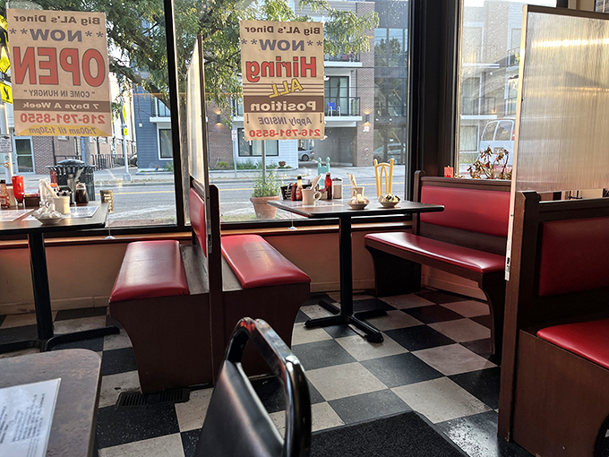 Window booths: where people-watching meets comfort eating. The best seats in the house for neighborhood theater.