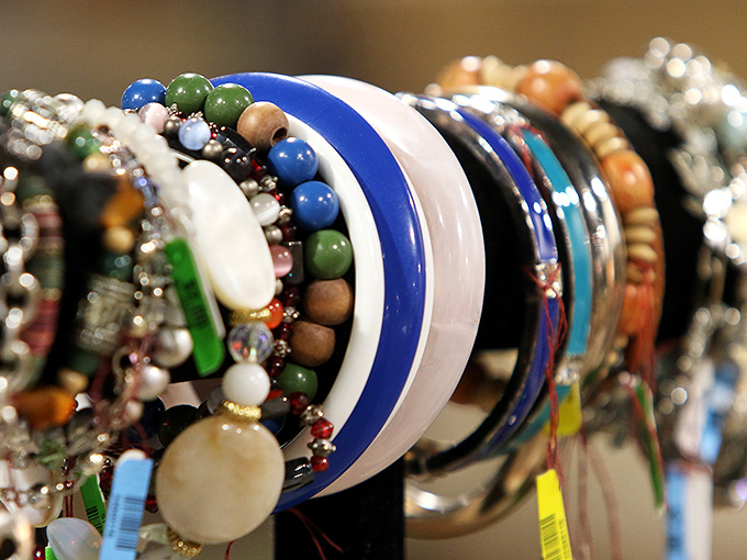 A carousel of bracelets spinning with possibilities &ndash; each one a wrist-sized conversation starter waiting to complement your favorite outfit.