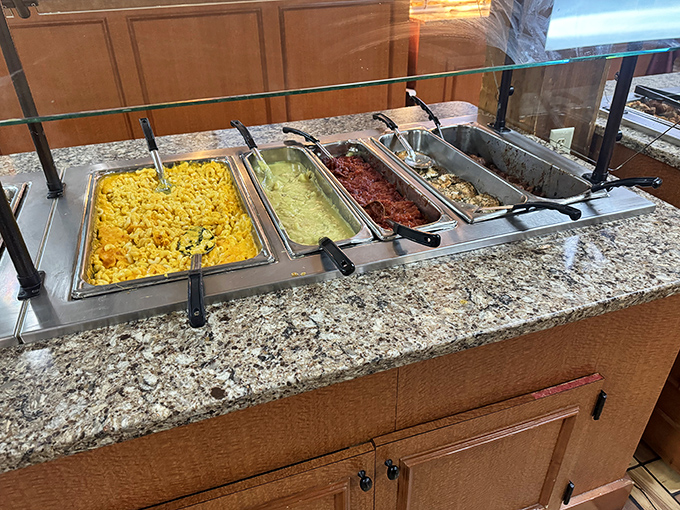 The breakfast buffet line&mdash;where decision paralysis meets unbridled joy. Strategy tip: pace yourself or bring stretchy pants.
