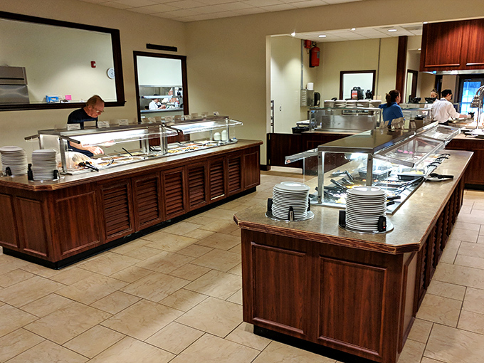The buffet spread looks like someone's grandmother decided to feed the entire county &ndash; and succeeded magnificently.