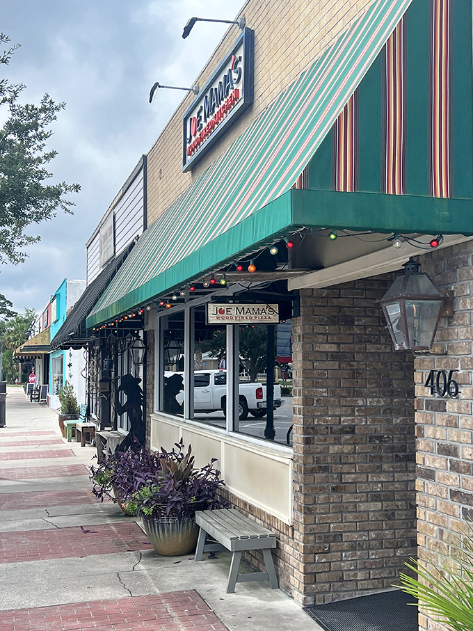 Savor wood-fired creations at Joe Mama's, where string lights twinkle above brick walls and the aroma of pizza makes willpower completely irrelevant.