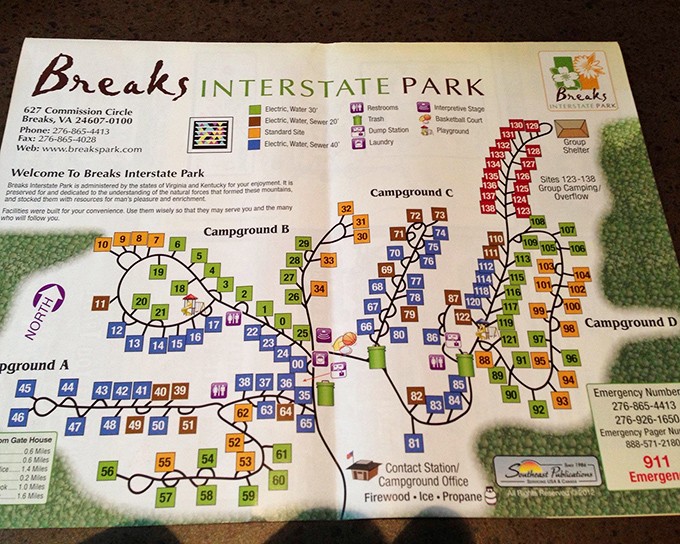 The campground map &ndash; a treasure chart for modern-day explorers. Choose your adventure wisely; that perfect sunset spot won't find itself.