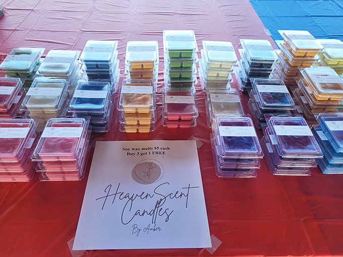 Scent-sational discoveries! These colorful wax melts from Heaven Scent Candles promise to transform your home one nostril at a time.