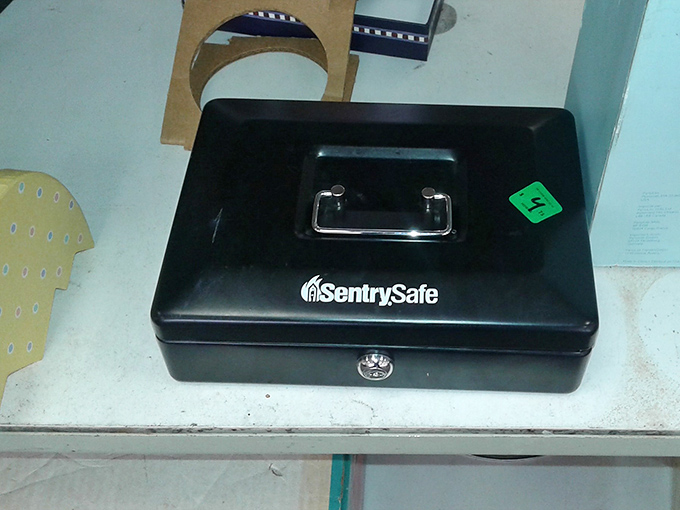 Someone's secret stash box is now your potential bargain. What financial wisdom might this SentrySafe hold?