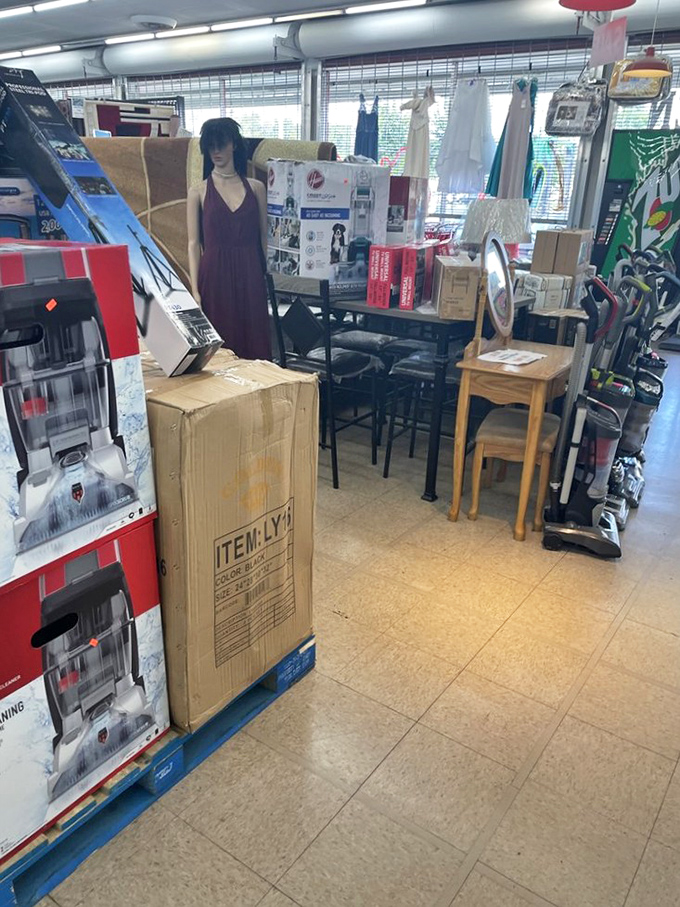 From vacuum cleaners to vanity tables, the furniture and electronics section offers everything needed to outfit a first apartment or tenth.