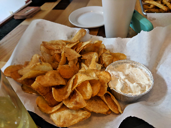 Homemade chips that shatter with each bite, paired with a dip that makes store-bought versions hang their heads in shame.