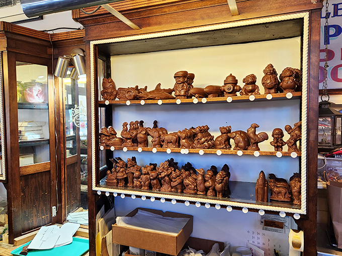 Chocolate menagerie! These handcrafted creatures aren't just candy&mdash;they're edible art that almost makes you feel guilty for wanting to bite their heads off.