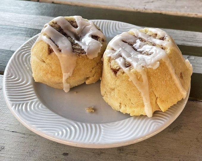 Cinnamon rolls with icing that melts just so&mdash;the kind that make you seriously consider ordering a second before you've finished the first. 