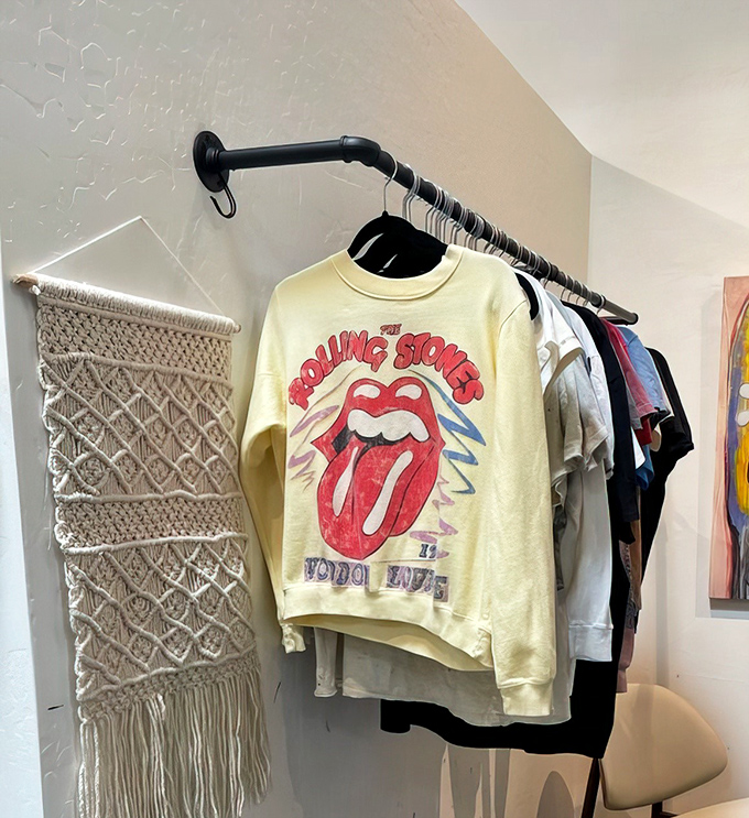 Rock 'n' roll never dies&mdash;it just gets better with age, like this vintage Rolling Stones tour shirt hanging among everyday treasures.