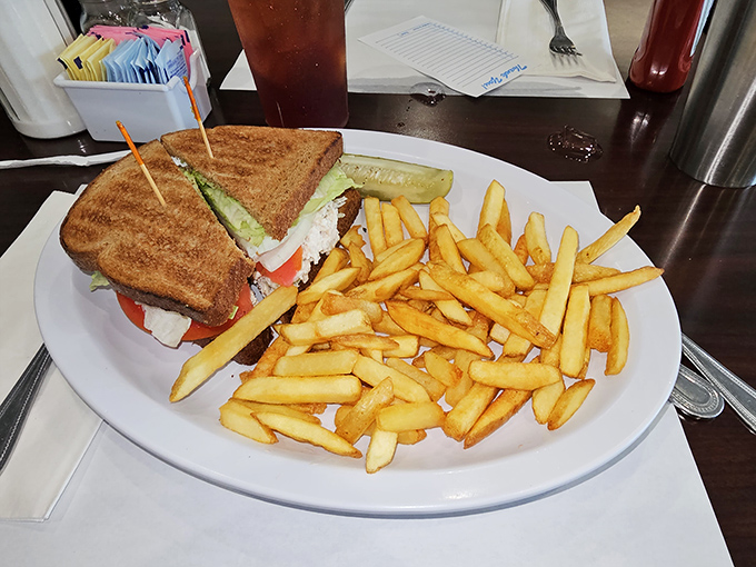 A sandwich and fries that proves Green Owl isn't just a breakfast one-trick pony. Lunch game strong enough to make noon feel special.