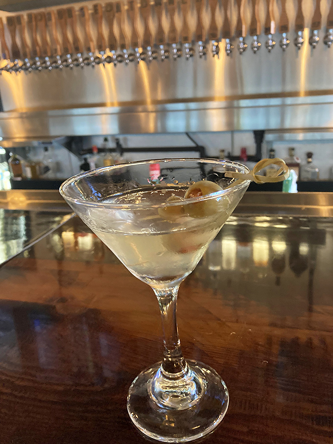 Crystal clear and perfectly garnished, this martini isn't just a drink—it's liquid elegance that makes Tuesday feel like Saturday night.