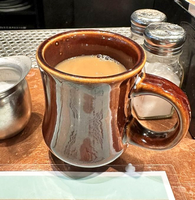 Even the coffee comes served in charming mugs that make every sip feel like a warm hug.