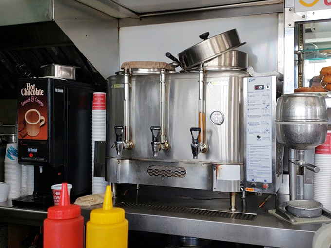 Professional coffee equipment ensures your caffeine needs receive the same attention as everything else here.