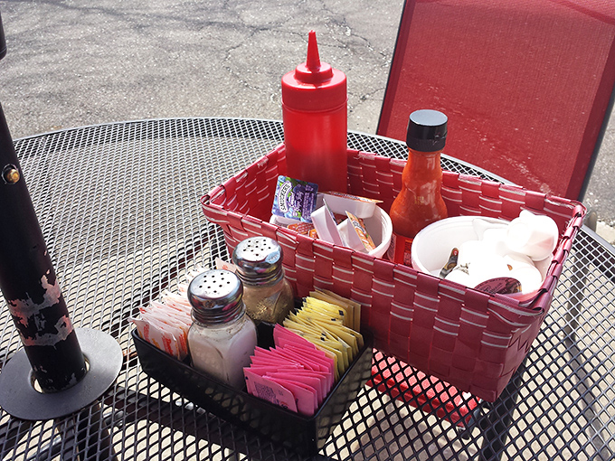 The condiment caddy &ndash; that humble table hero ensuring your breakfast reaches its full flavor potential.