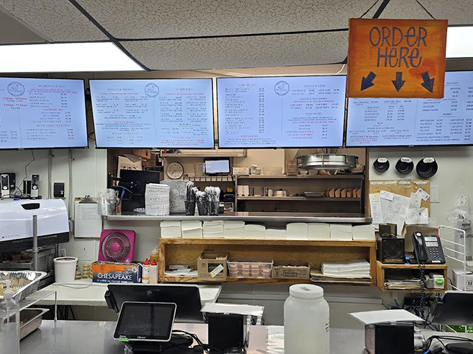Where the magic happens &ndash; a no-nonsense ordering counter where generations of Charlottesville residents have placed their fried chicken orders.