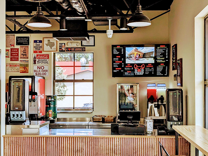 Behind this counter, barbecue alchemy happens daily. The digital menu can't possibly convey the analog pleasures awaiting your taste buds.