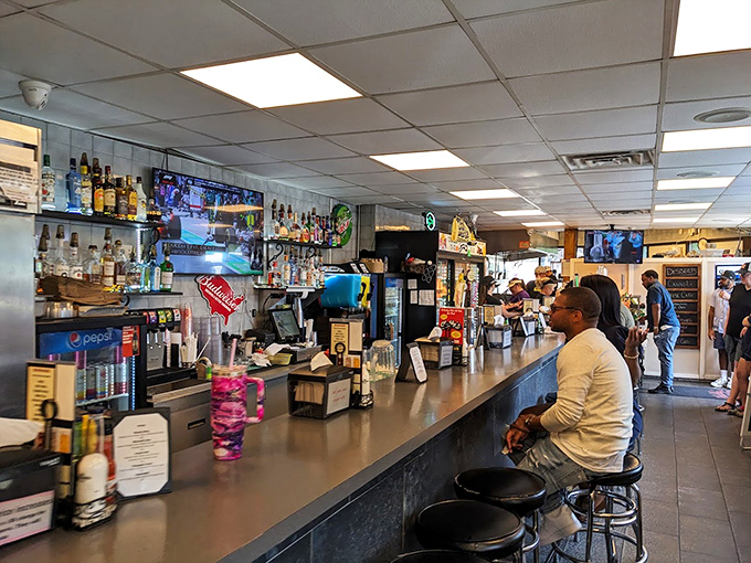 Where the magic happens. The counter at Chubby's is like watching a Broadway show, except the stars are spatulas and the soundtrack is sizzling beef.