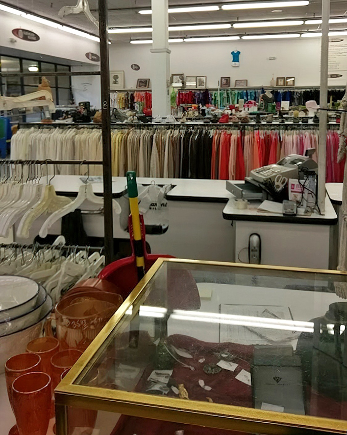 Organized chaos at its finest! The women's section offers a rainbow of options where designer labels sometimes hide between everyday basics, rewarding the patient shopper.