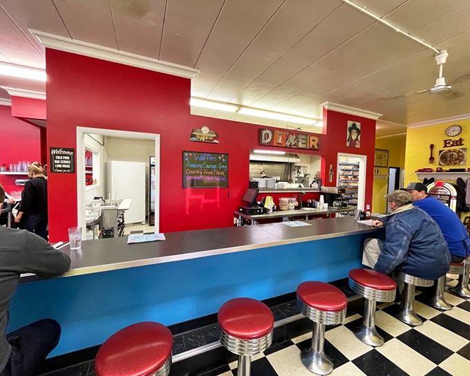 The counter isn't just seating&mdash;it's front-row tickets to the breakfast theater, where short-order cooks perform culinary magic without a net.