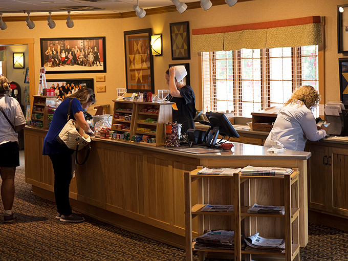 The front counter&mdash;command central for all things delicious. Where staff orchestrate the daily symphony of "mmms" and "aahs."