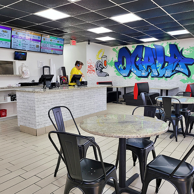 The ordering counter where dreams of oceanic deliciousness transform into delicious reality before your eyes.