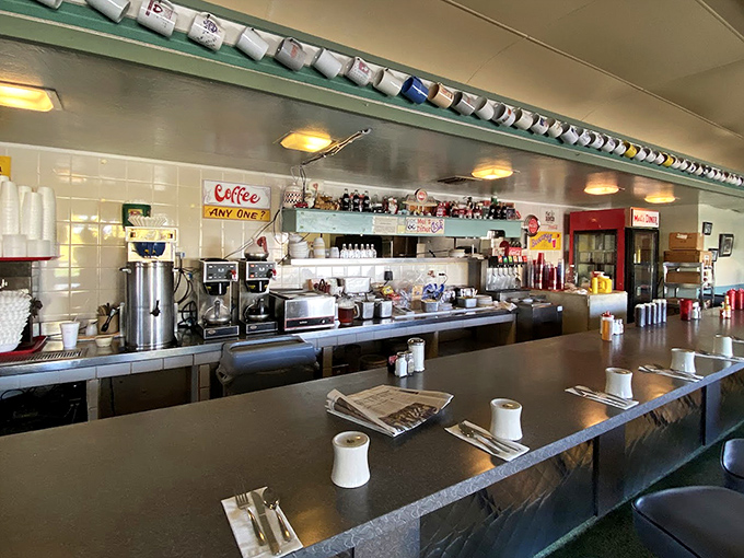 The counter&mdash;where solo diners find community, coffee cups are never empty, and the short-order ballet unfolds before your eyes.