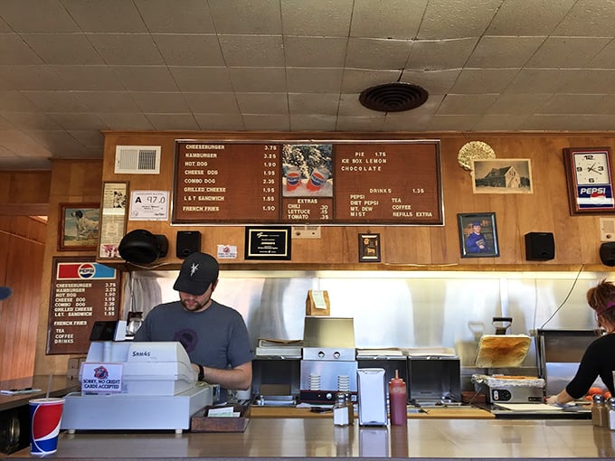 The counter where strangers become neighbors over shared appreciation for authentically crafted American comfort food.